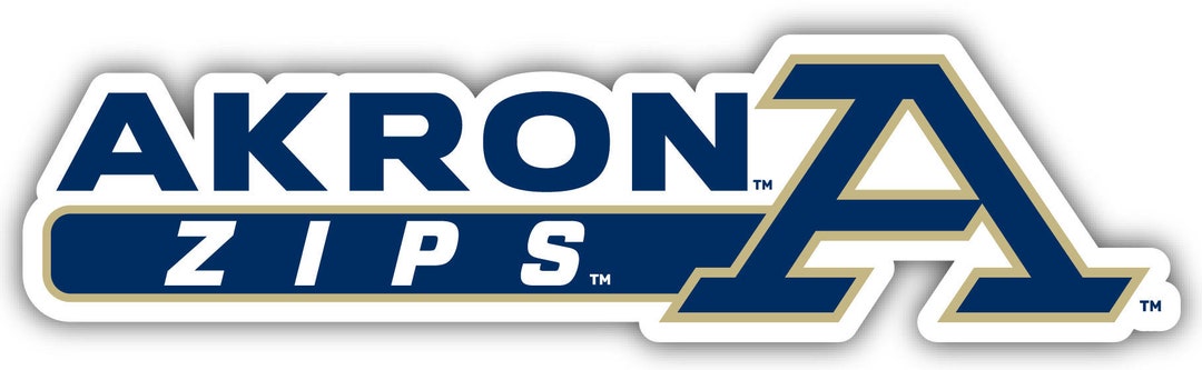 Akron Zips 4 Inch Wide Colorful Vinyl Decal Sticker - Etsy