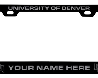 University of Denver License Plate Frame - Etsy