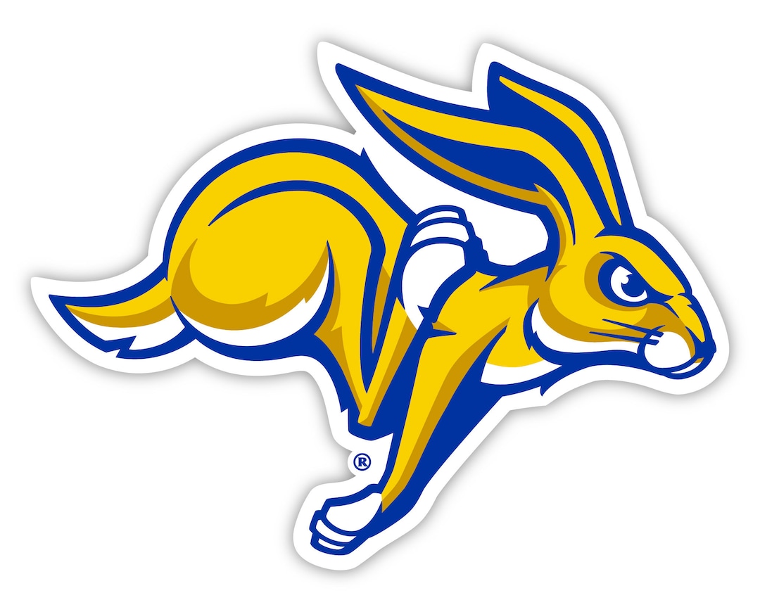 South Dakota State Jackrabbits Vinyl Mascot Decal Sticker Officially ...