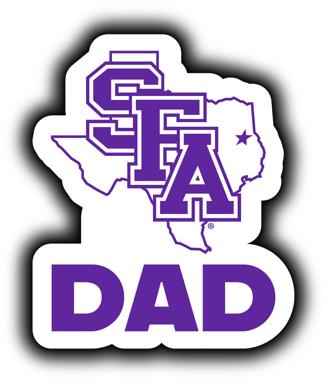 Stephen F. Austin State University 4-inch Proud Dad Die Cut Decal - Etsy