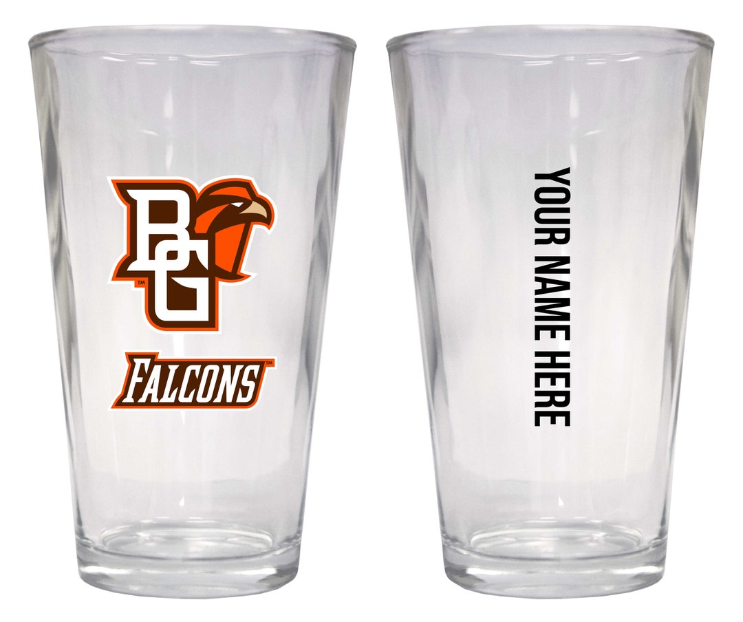 Bowling Green Falcons Customizable 16 Oz Pint Glass Officially Licensed ...