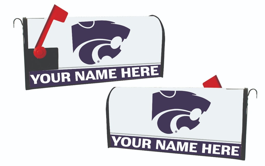 Personalized Customizable Kansas State Wildcats Mailbox Cover Design ...