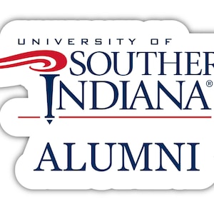 University of Southern Indiana 4-inch Alumni - Sticker or Magnet Choice ...