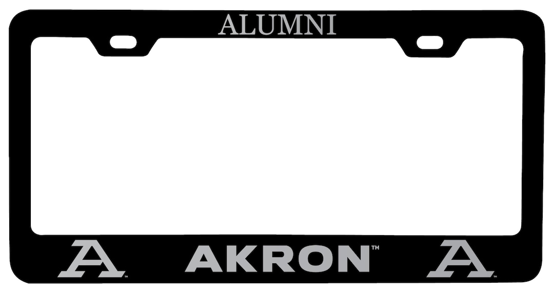 Akron Zips Alumni Engraved Metal License Plate Frame Officially ...