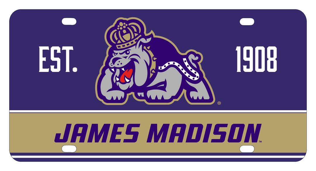 James Madison Dukes Metal License Plate - Etsy UK