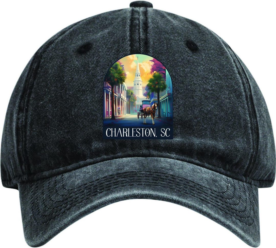 Charleston South Carolina Design A Dad Hat - Unisex Soft Baseball Cap ...