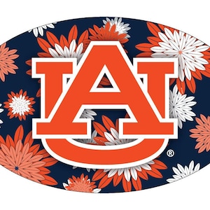 Auburn University Pattern Oval Magnet - Etsy