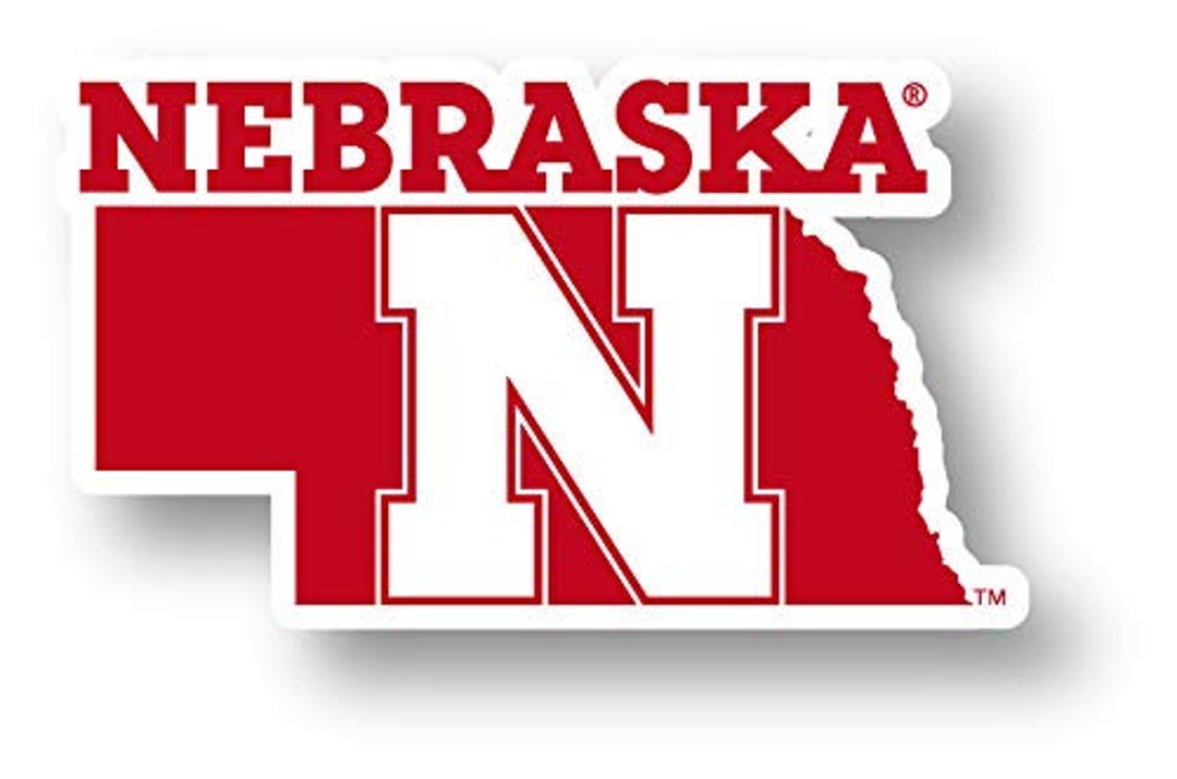 Nebraska Cornhuskers 4 Inch State Shape - Sticker / Magnet Choice - Etsy