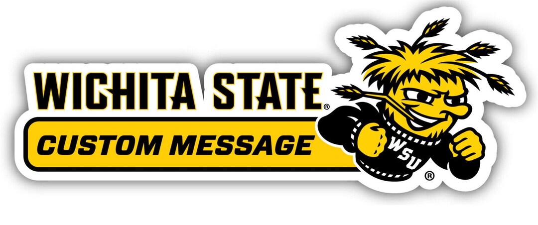 Wichita State Shockers 4-inch Wide Customizable Vinyl Decal Sticker - Etsy