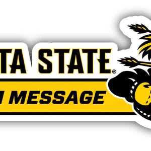 Wichita State Shockers 4-inch Wide Customizable Vinyl Decal Sticker - Etsy