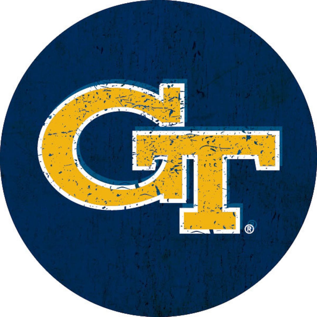 Georgia Tech Yellow Jackets NCAA Collegiate 4 Inch Round Decal Sticker ...