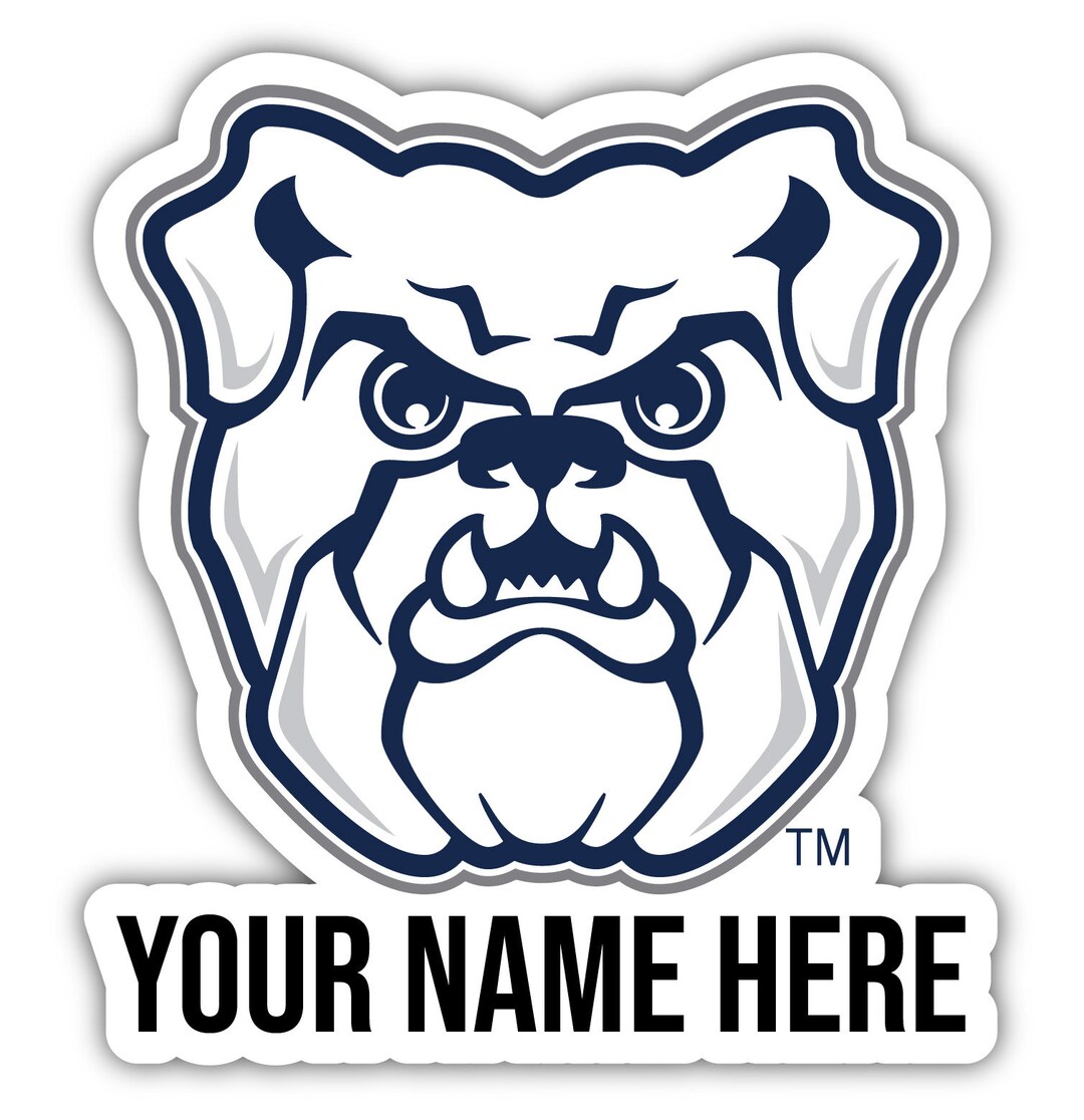 Butler Bulldogs Customizable Vinyl Sticker - Multiple Sizes Available ...