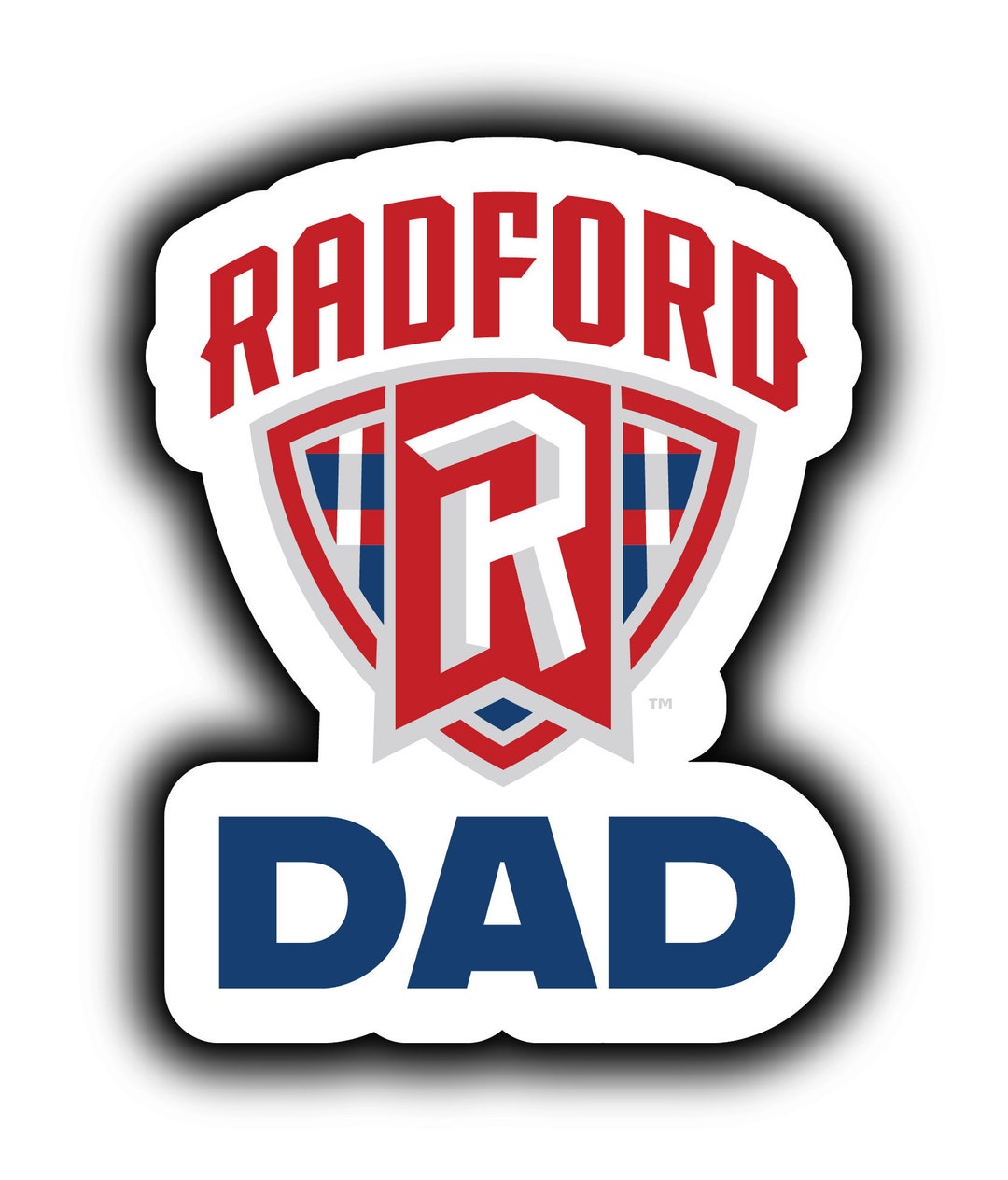 Radford University Highlanders 4-inch Proud Dad Die Cut Decal - Etsy