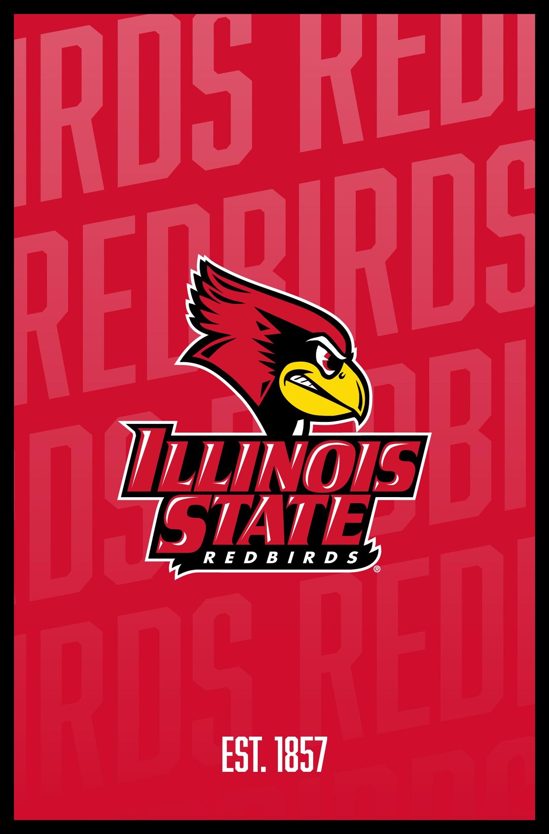 Illinois State Redbirds Officially Licensed College Poster – Gradient ...