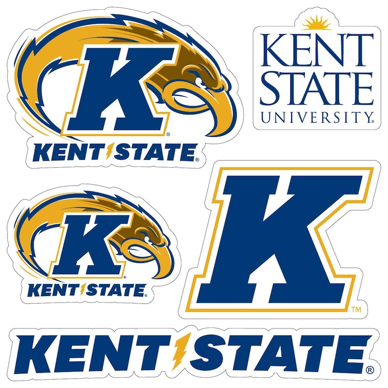 Kent State University Officially Licensed College Sticker Multipack ...