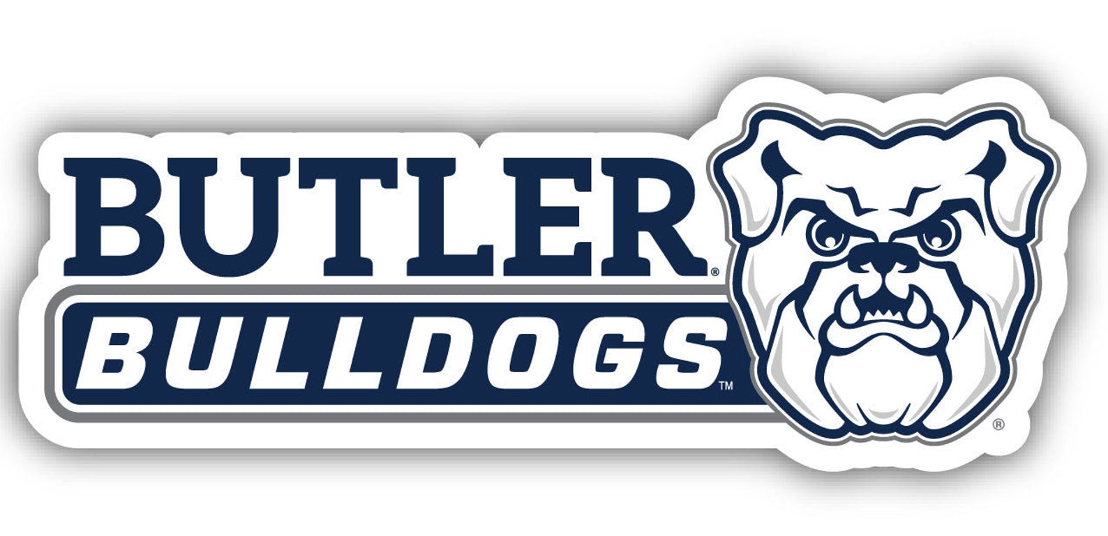 Butler Bulldogs 4 Inch Wide Colorful Vinyl Decal Sticker - Etsy
