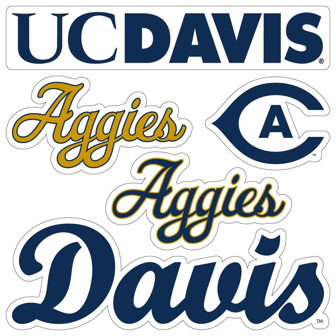 UC Davis Aggies Officially Licensed College Sticker Multipack - School ...