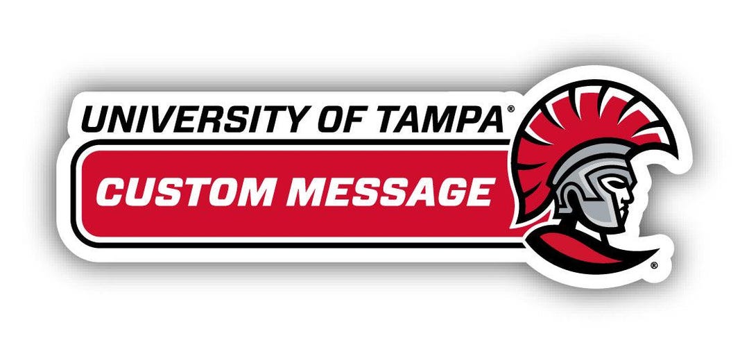 University of Tampa Spartans 4-inch Wide Customizable Vinyl Decal ...