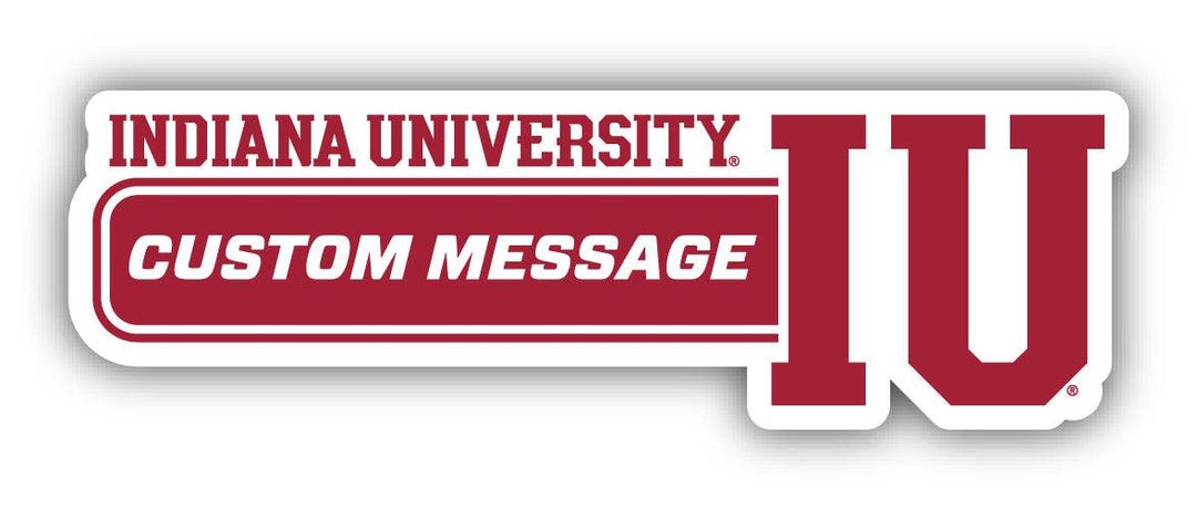 Indiana Hoosiers 4-inch Wide Customizable Vinyl Decal Sticker - Etsy