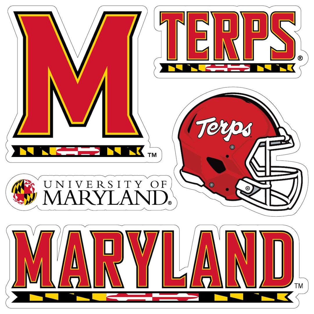 Maryland Terrapins Officially Licensed College Sticker Multipack ...