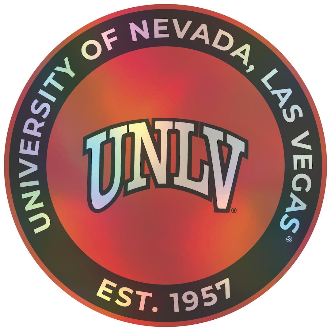 UNLV Rebels Holographic Vinyl Decal Sticker Officially Licensed - Etsy