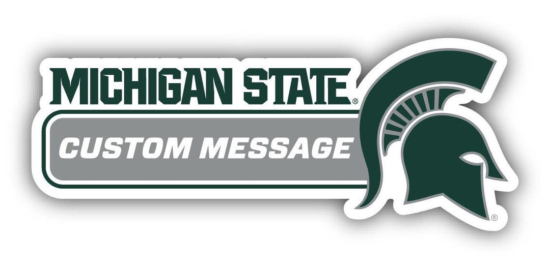 Michigan State Spartans 4-inch Wide Customizable Vinyl Decal Sticker - Etsy