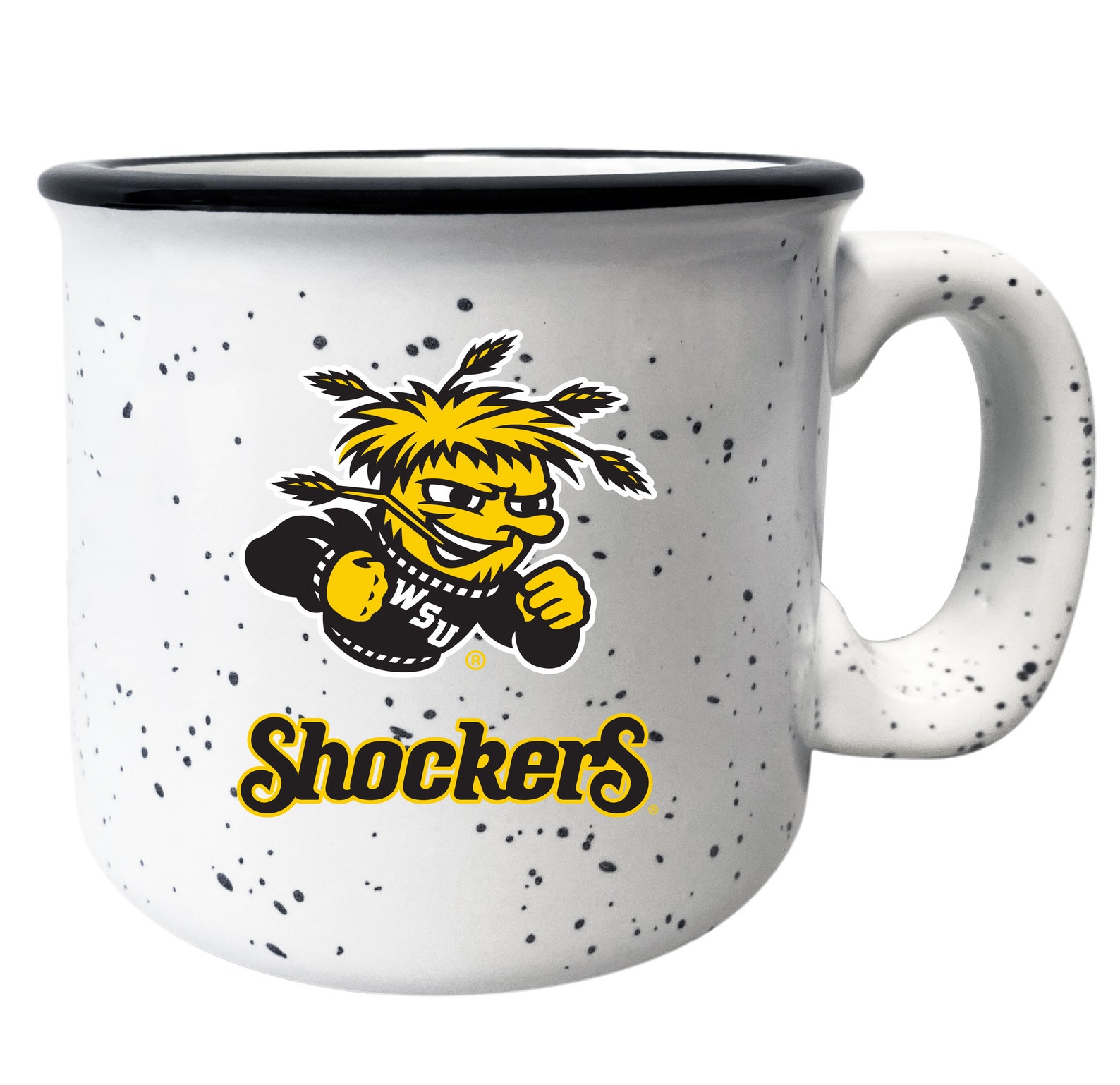 Wichita State Shockers Speckled Ceramic Camper Coffee Mug - Etsy