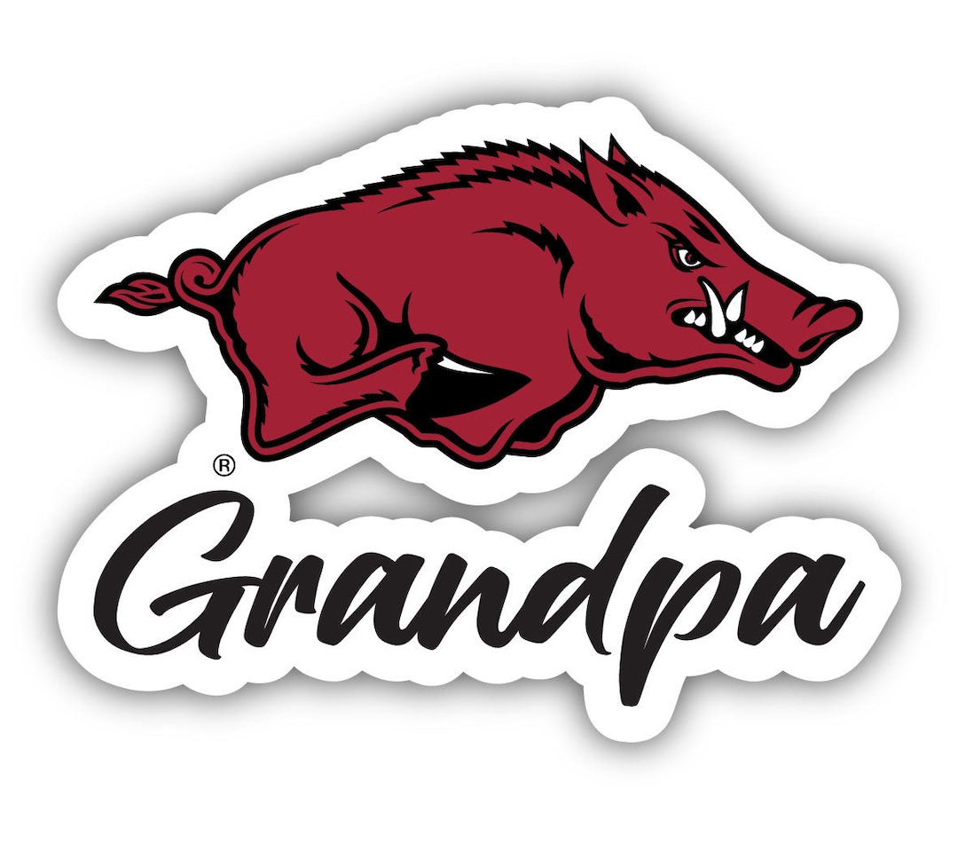 Arkansas Razorbacks 4 Inch Proud Grandpa Die Cut Decal - Etsy