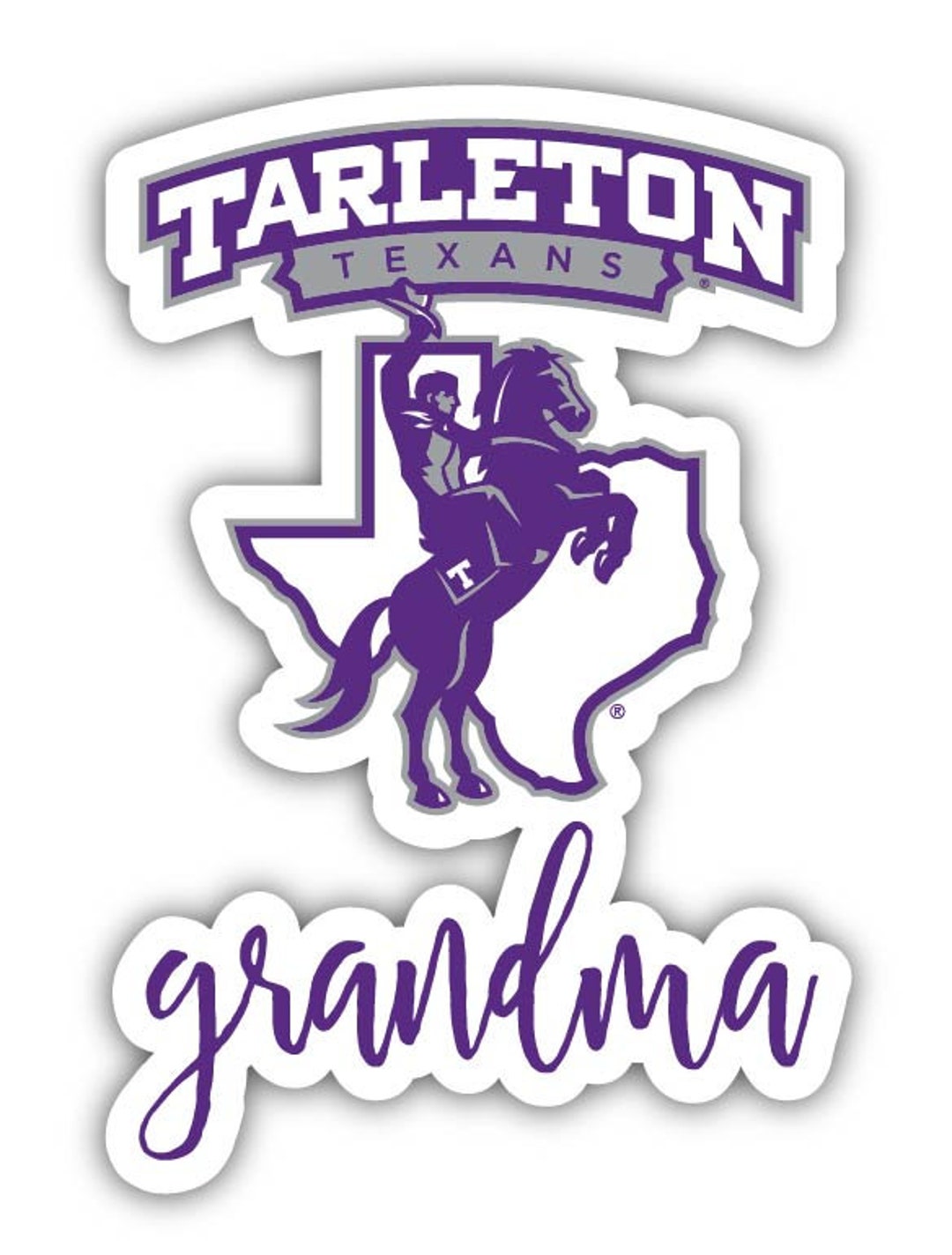 Tarleton State University 4 Inch Proud Grandma Die Cut Decal - Etsy