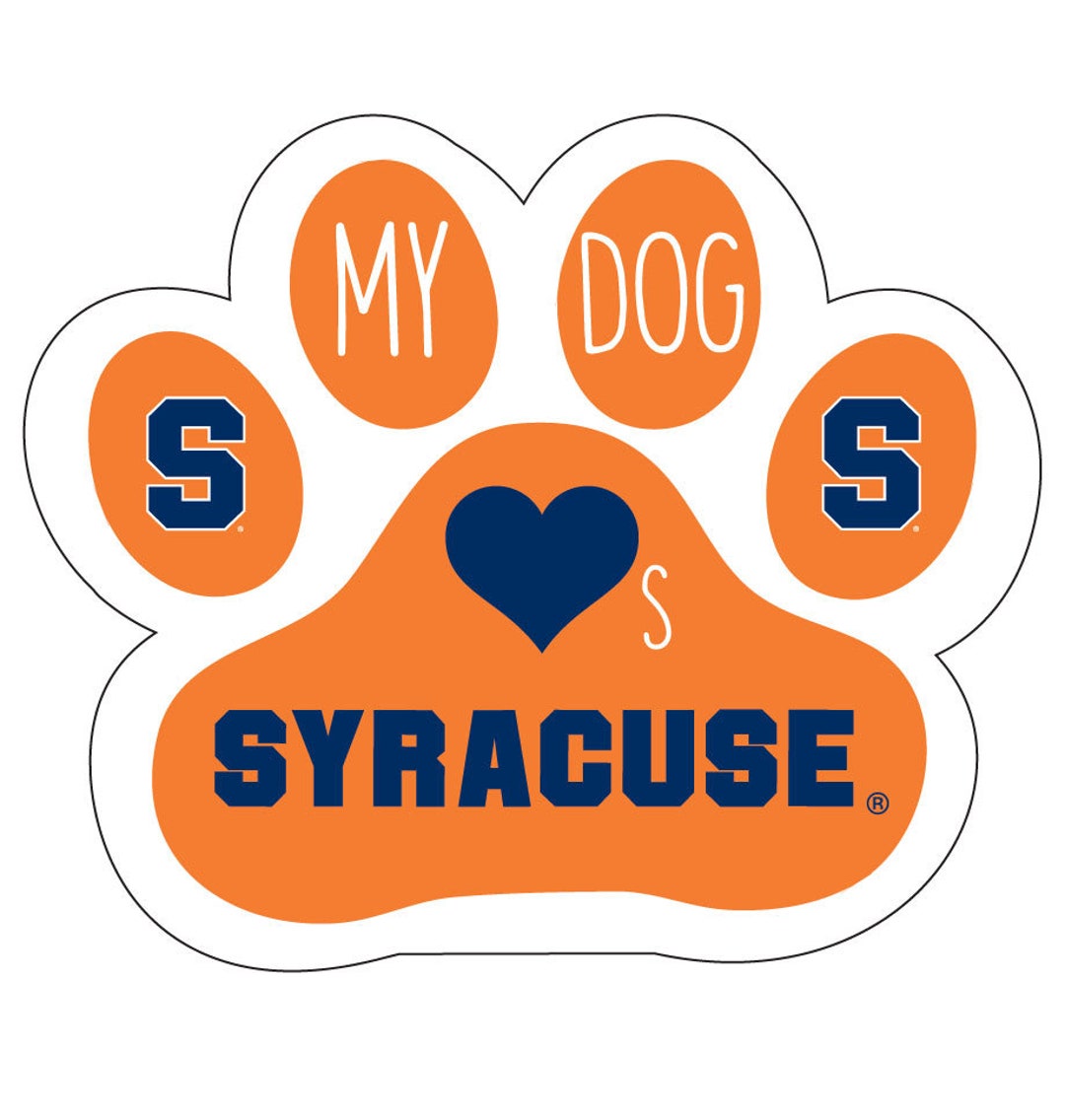 Syracuse Orange Dog Paw Sticker - Officially Licensed Decal - Etsy
