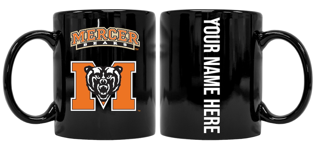 Mercer University 8 Oz Ceramic Mug With Customizable Name on the Back ...