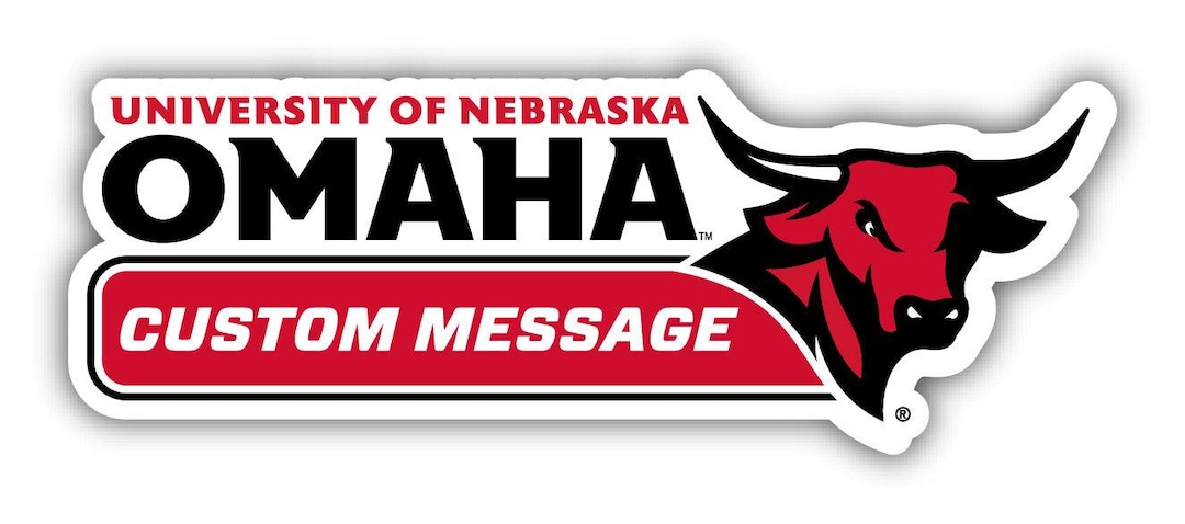 Nebraska at Omaha 4-inch Wide Customizable Vinyl Decal Sticker - Etsy