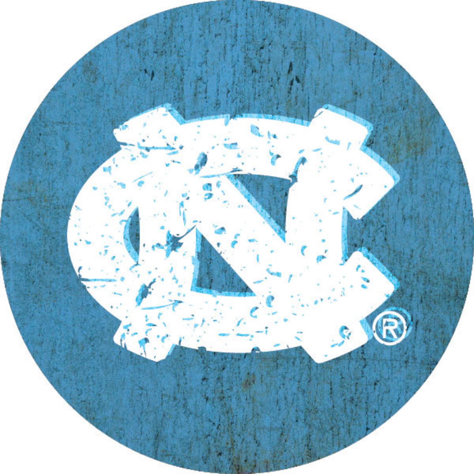North Carolina UNC Tar Heels NCAA Collegiate 4-inch Round Sticker ...