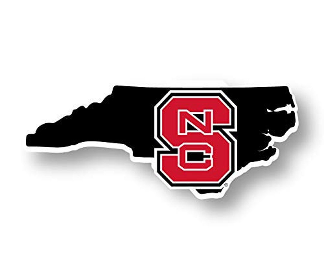 NC State Wolfpack 4 Inch State Shape - Sticker / Magnet Choice - Etsy