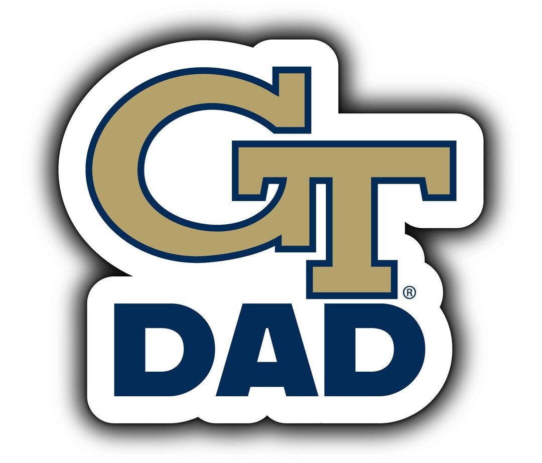Georgia Tech Yellow Jackets 4-inch Proud Dad Die Cut Decal - Etsy