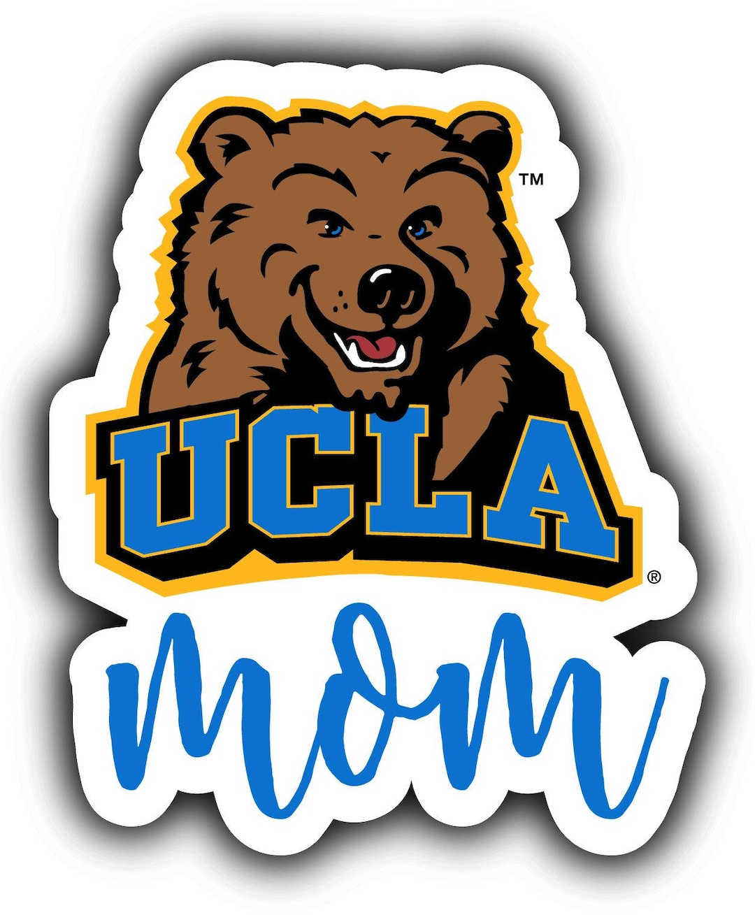 UCLA Bruins 4-inch Proud Family Die Cut Magnet/sticker - Etsy