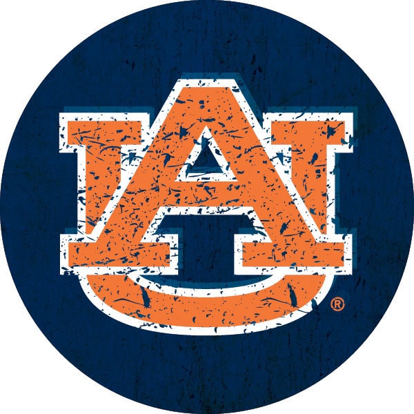 Auburn University NCAA Collegiate 4-inch Round Sticker - Multiple ...