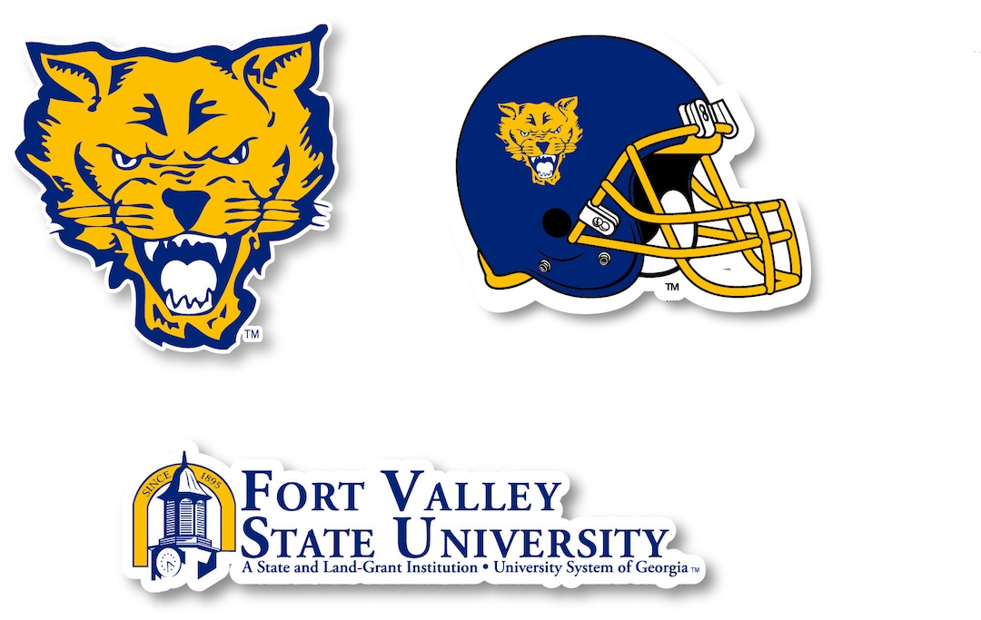 Fort Valley State University Vinyl Decal Sticker 3 Pack 4-inch Each - Etsy