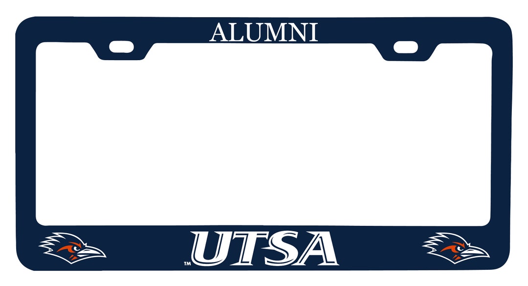 UTSA Road Runners College Alumni Metal License Plate Frame Officially ...