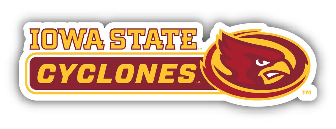 Iowa State Cyclones 4 Inch Wide Colorful Vinyl Decal Sticker - Etsy