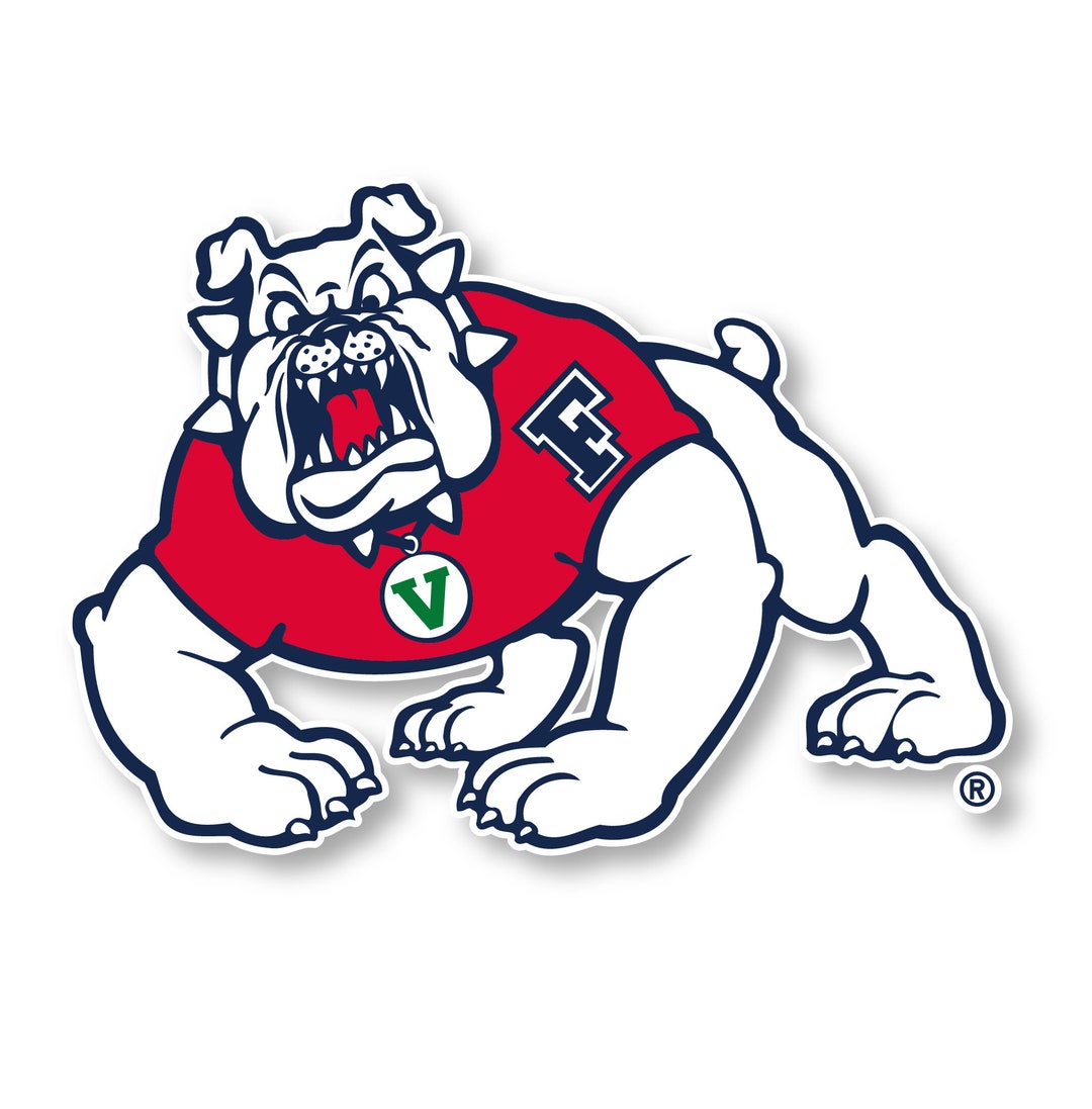 Fresno State Bulldogs Vinyl Mascot Decal Sticker Officially Licensed - Etsy