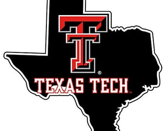 Texas Tech Red Raiders 12 Premium Vinyl Decal Licensed NCAA - Etsy