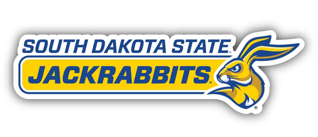 South Dakota State Jackrabbits 4 Inch Wide Colorful Vinyl Decal Sticker ...