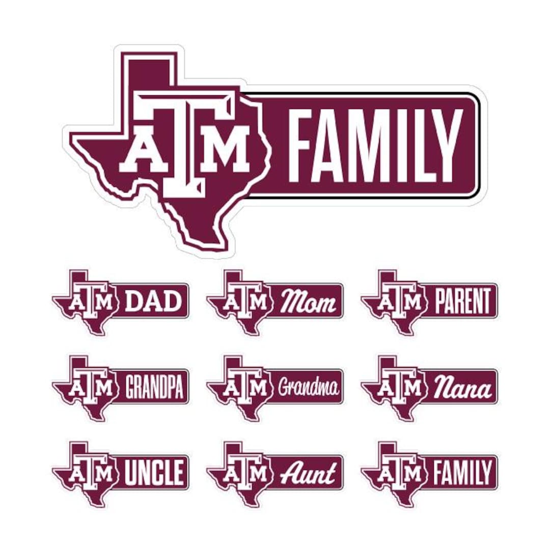 Texas A&M Aggies Proud Family Die Cut Decal Officially Licensed ...