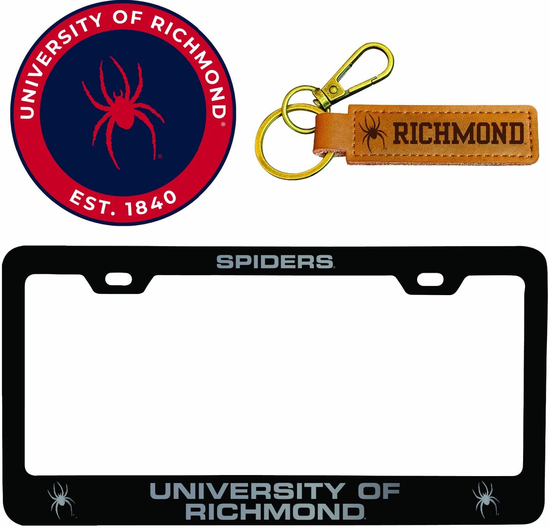 Richmond Spiders Offic. Lic. Auto Pack – License Plate Frame, Keychain ...