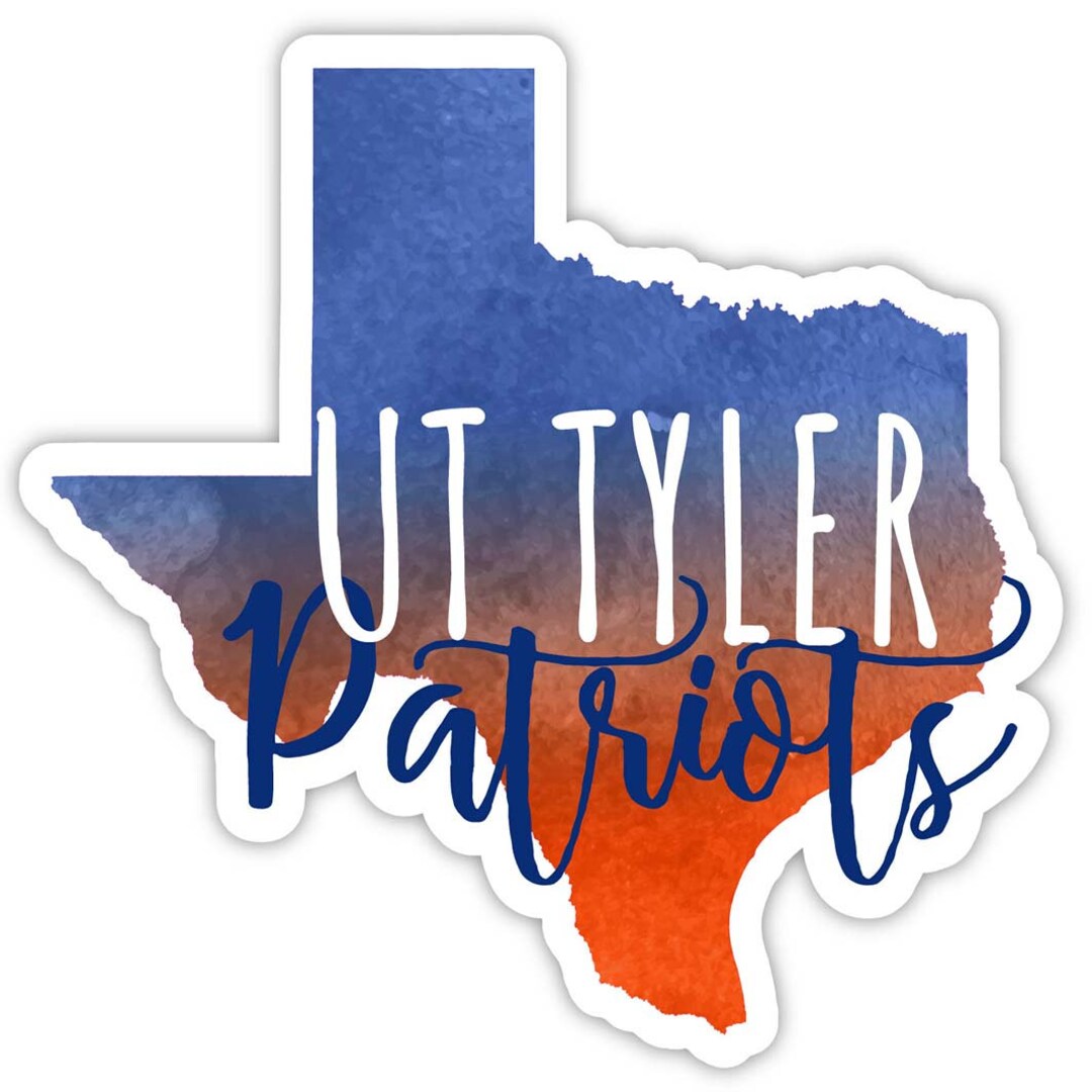 The University of Texas at Tyler Watercolor State Die Cut Decal - Etsy