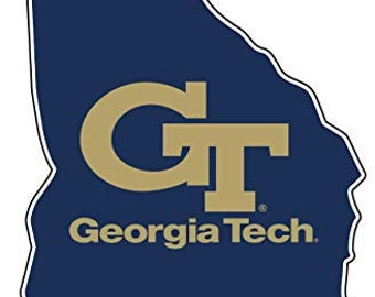 Georgia Tech Yellow Jackets 12 Premium Vinyl Decal Licensed NCAA - Etsy