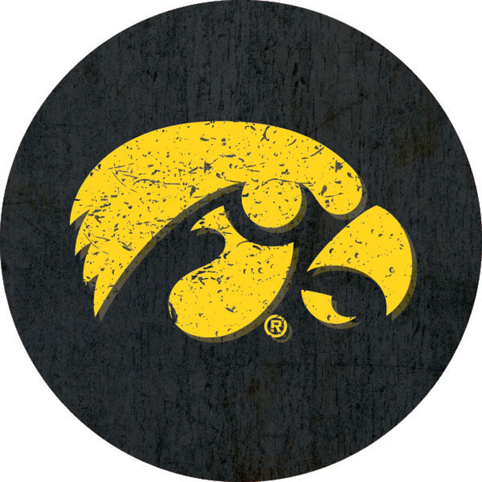 Iowa Hawkeyes NCAA Collegiate 4 Inch Round Decal Sticker - Etsy