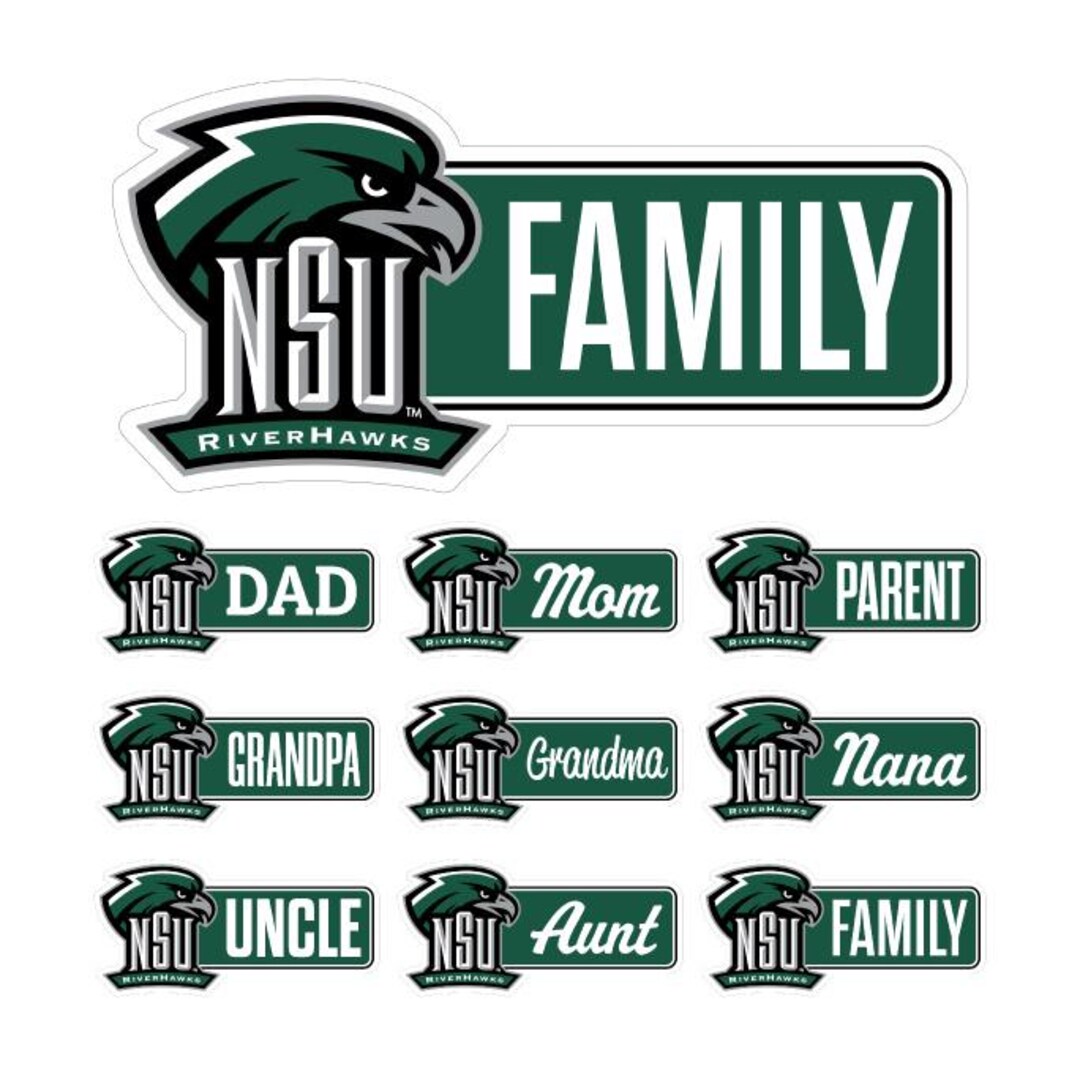 Northeastern State University Riverhawks Proud Family Decorative Decal ...