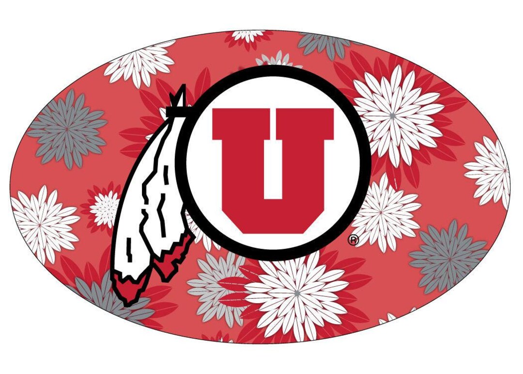 Utah Utes Pattern Oval Magnet - Etsy